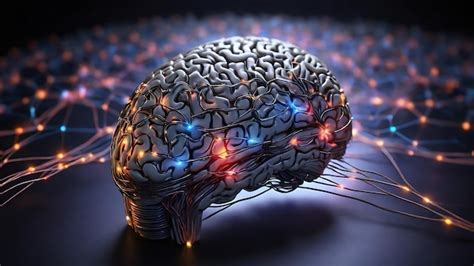 Premium Ai Image Human Brain Showing Intelligent Thinking Processing Neural Network Electric