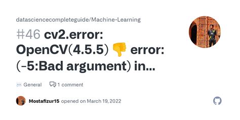Cv2error Opencv455 1 Error 5bad Argument In Function Resize