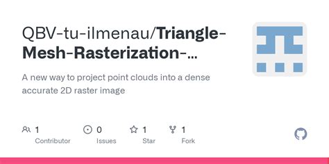 Github Qbv Tu Ilmenautriangle Mesh Rasterization Projection A New
