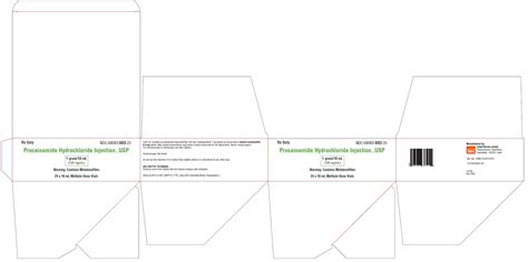 Procainamide Hydrochloride Injection Usp Multiple Dose Fliptop Vial Rx Only