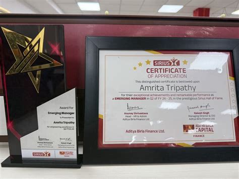 I Am Very Happy To Share To Be Recognised And Awared As An Emerging