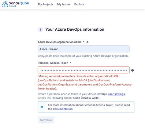 Linking New Azure Devops Organization In Sonarqube Cloud Fails