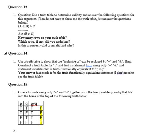 Solved Question Question Use A Truth Table To Chegg Com