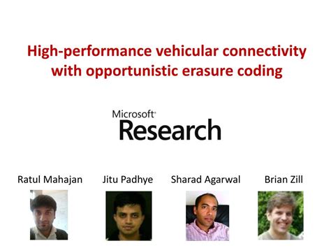 Ppt High Performance Vehicular Connectivity With Opportunistic