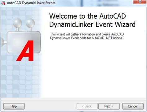 Auto Generate Autocad Net Dynamiclinker Event Handlers Using Wizards