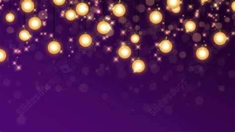 Best String Light Powerpoint Background For Presentation Slidesdocs Com