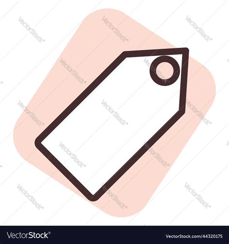 Ui Label On White Background Royalty Free Vector Image