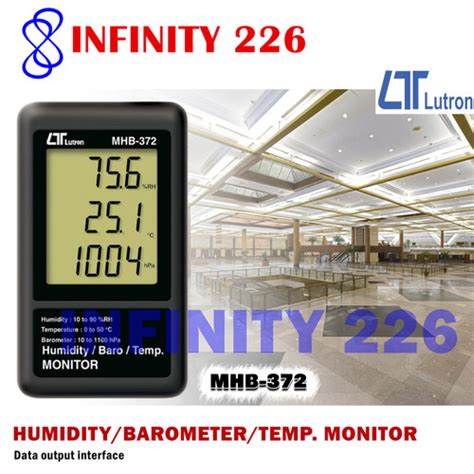 Jual Humiditybarometertemp Monitor Lutron Mhb 372 Jakarta Barat