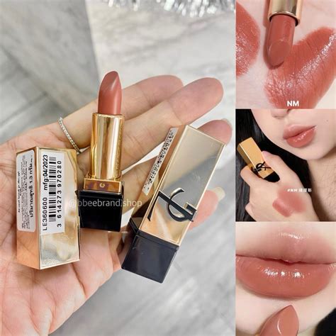 Miniพร้อมส่งysl Rouge Pur Couture Satin Mini Lipstick 13g สีnmnu