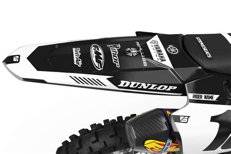 Yamaha Strike Black All Bikes Motocross Graphics Kit By Spiralgfx