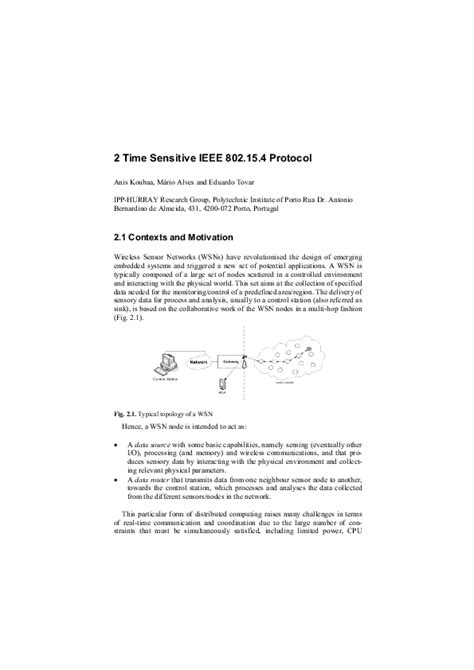 Pdf Time Sensitive Ieee 802 15 4 Protocol