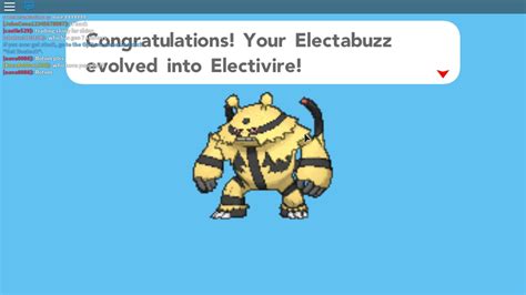 Roblox [pokemon Brick Bronze] How To Evolve Electabuzz To Electivire Youtube