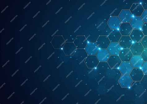 Premium Vector Abstract Cube Hexagon Shape Pattern Background