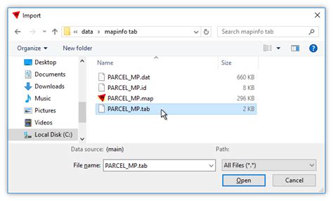 tab mapinfo