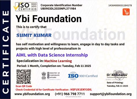 Proud To Share My Recent Achievement In Completing A Data Science And Machine Learning