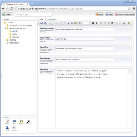umbrazure limitless websites with umbraco on azure codeproject