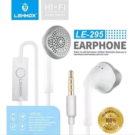 Fone De Ouvido Lehmox Le Earphone Shopee Brasil