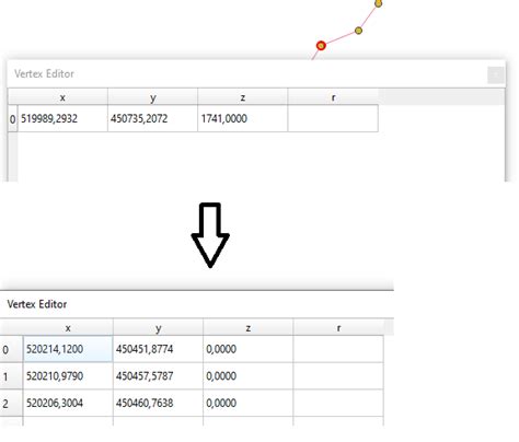 Solved How To Add Z Value Vertices From A Point Layer To A Line In