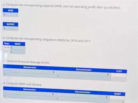 Solved Direct Computation Of Nonoperating Return With