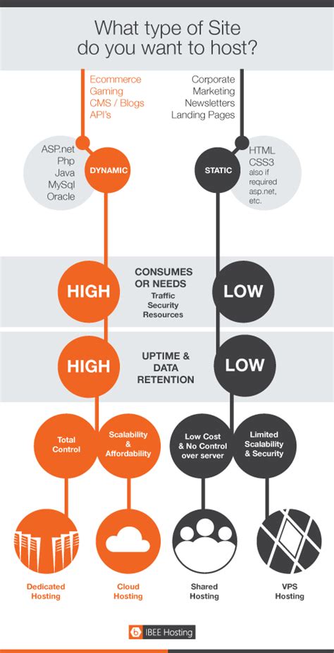 How To Choose The Right Web Hosting Package Infographic