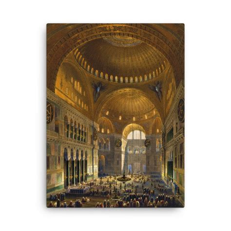 Hagia Sophia Aya Sofia Church By Gaspare Fossati Canvas Print Canvas Wall Art Etsy