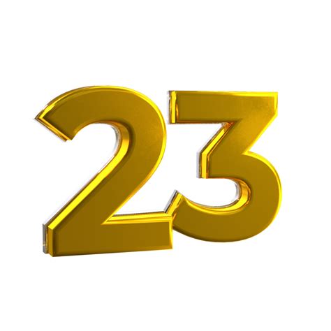 Mentale Giallo 23 3d Numero 10885808 Png