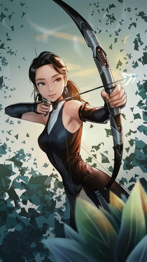 Anime Female Archer Archer Girl Stock Illustrations 1 686 Archer