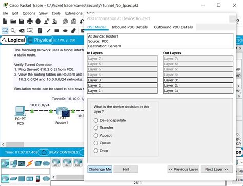 simulation mode pdu information