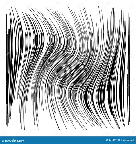 Wavy Waving Wave Lines Stripes Pattern Texture Stock Vector