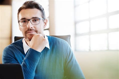 Premium Photo Portrait Of Businessman In Office