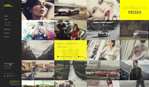 Lens Portfolio Grid WordPress Theme