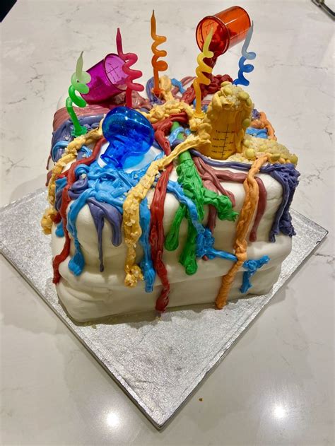 Slime Cake Birthday Candles Cake Birthday