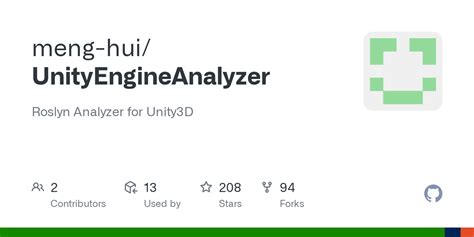 GitHub Meng Hui UnityEngineAnalyzer Roslyn Analyzer For Unity D