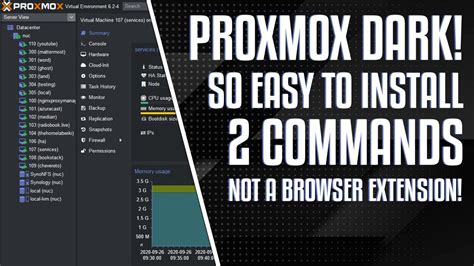 Astuce Passage De Proxmox En Mode Dark Machines Virtuelles DIY