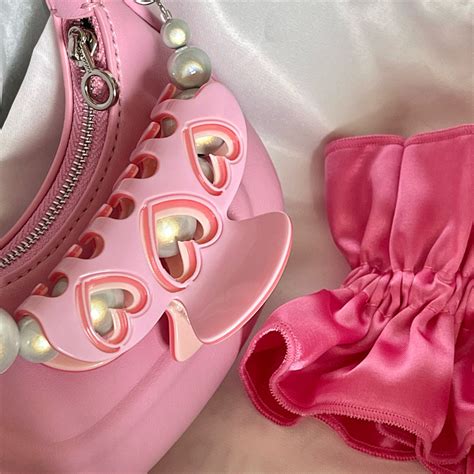 Badu Bg 2022 НОВО Издълбано сърце Розова опашка Claws Love Ацетатна лилава щипка за коса за жени