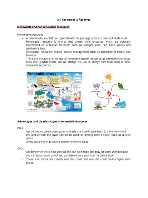 2 1 Resources And Reserves Pdf Renewable Energy Renewable Resources