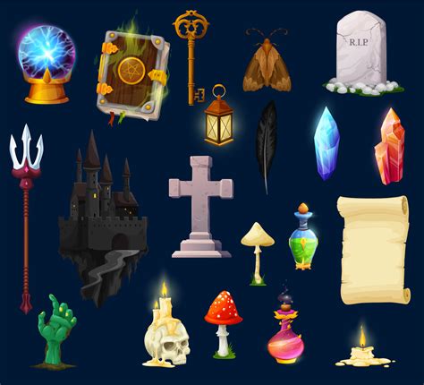 Halloween Game Assets UI Characters And Icons 23837462 Vector Art At Vecteezy