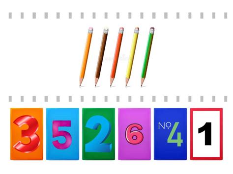 Numbers 1 6 Find The Match