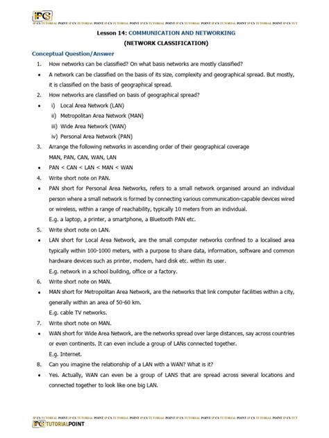 Communication And Networking Classification 093830 Pdf Local Area Network Wide Area