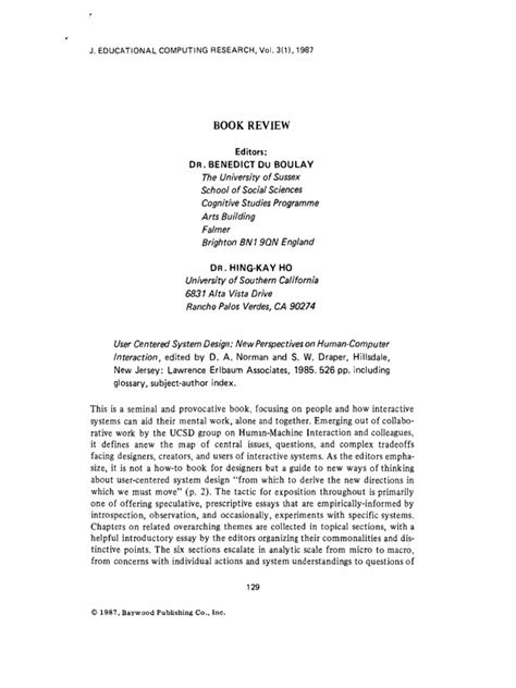 User Centered System Design New Perspect Download Free Pdf System User Interface