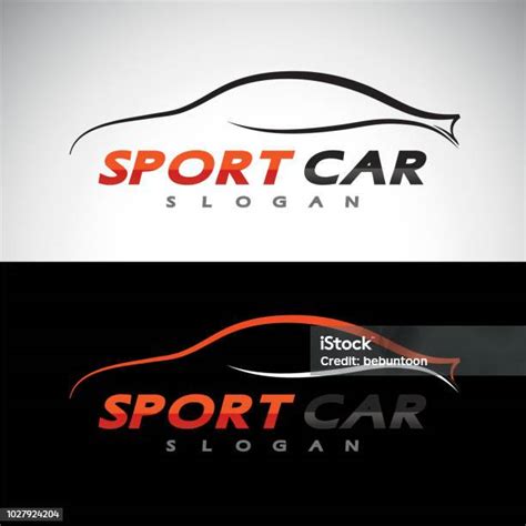 추상적인 차 스포츠 레이싱 로고 템플릿 벡터 일러스트 레이 션 차에 대한 스톡 벡터 아트 및 기타 이미지 차 로고 컷아웃