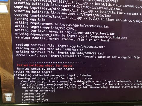 Labelme 安装失败 提示 Failed Building Wheel For Imgviz的解决方法error Failed