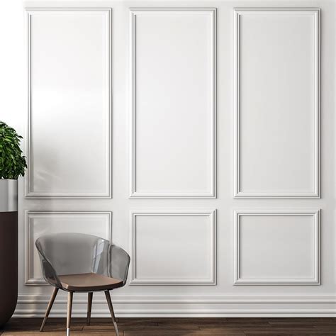 Pangda Peel And Stick Wall Molding Kit 3d Premade Accent Molding