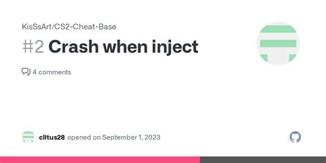 Crash When Inject · Issue 2 · Kisssartcs2 Cheat Base · Github