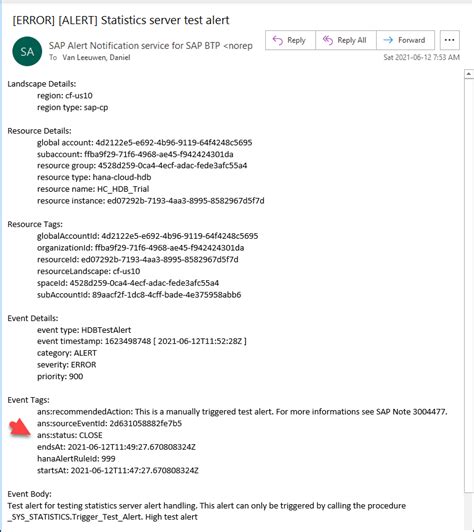 Alerts In Sap Hana Database And Data Lake Sap Tutorials