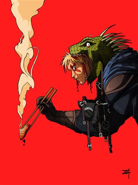 Artstation Dorohedoro Caiman Muhammad Z4enuri Character Art