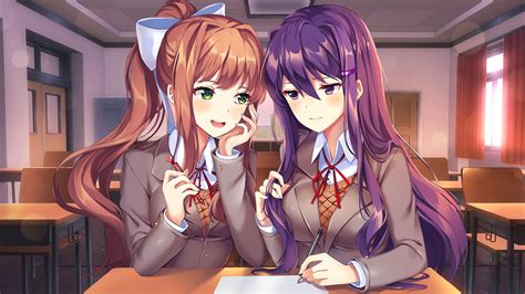 Doki Doki Literature Club 1080p Yuri Doki Doki Literature Club Monika Doki Doki Literature