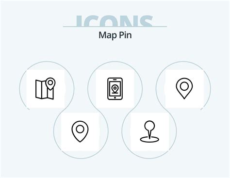 Map Pin Line Icon Pack 5 Icon Design Pin Cloud Location Pin Map 25855469 Vector Art At Vecteezy