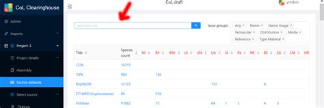 Proposal For Optimization Of Menu · Issue 531 · Catalogueoflife