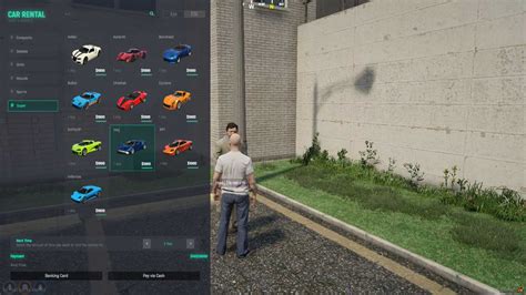 Fivem Rent Car Qbcore Script
